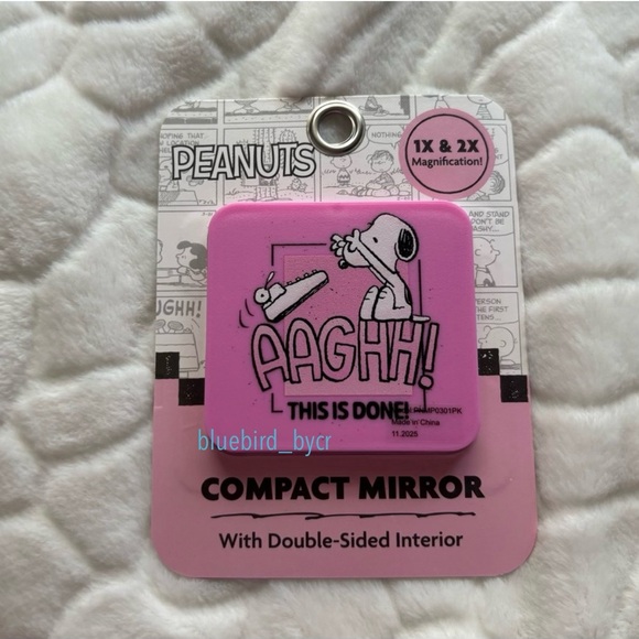 Peanuts | Accessories | Peanuts Pink Snoopy Compact Mirror With ...
